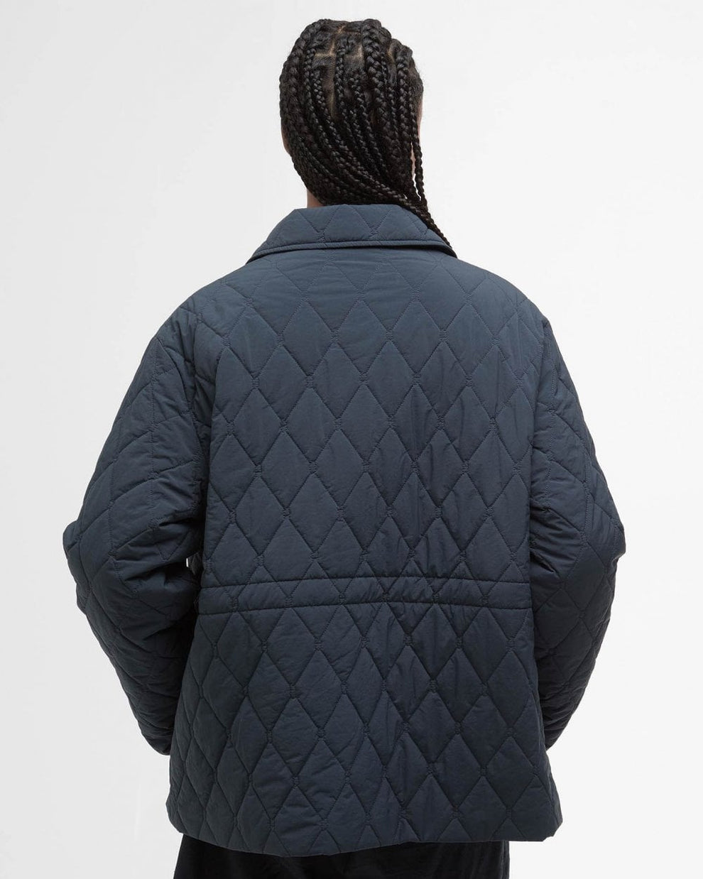 Barbour Clarissa Womens Quilted Jacket - Dark Navy/Rosemary Tartan – CHO