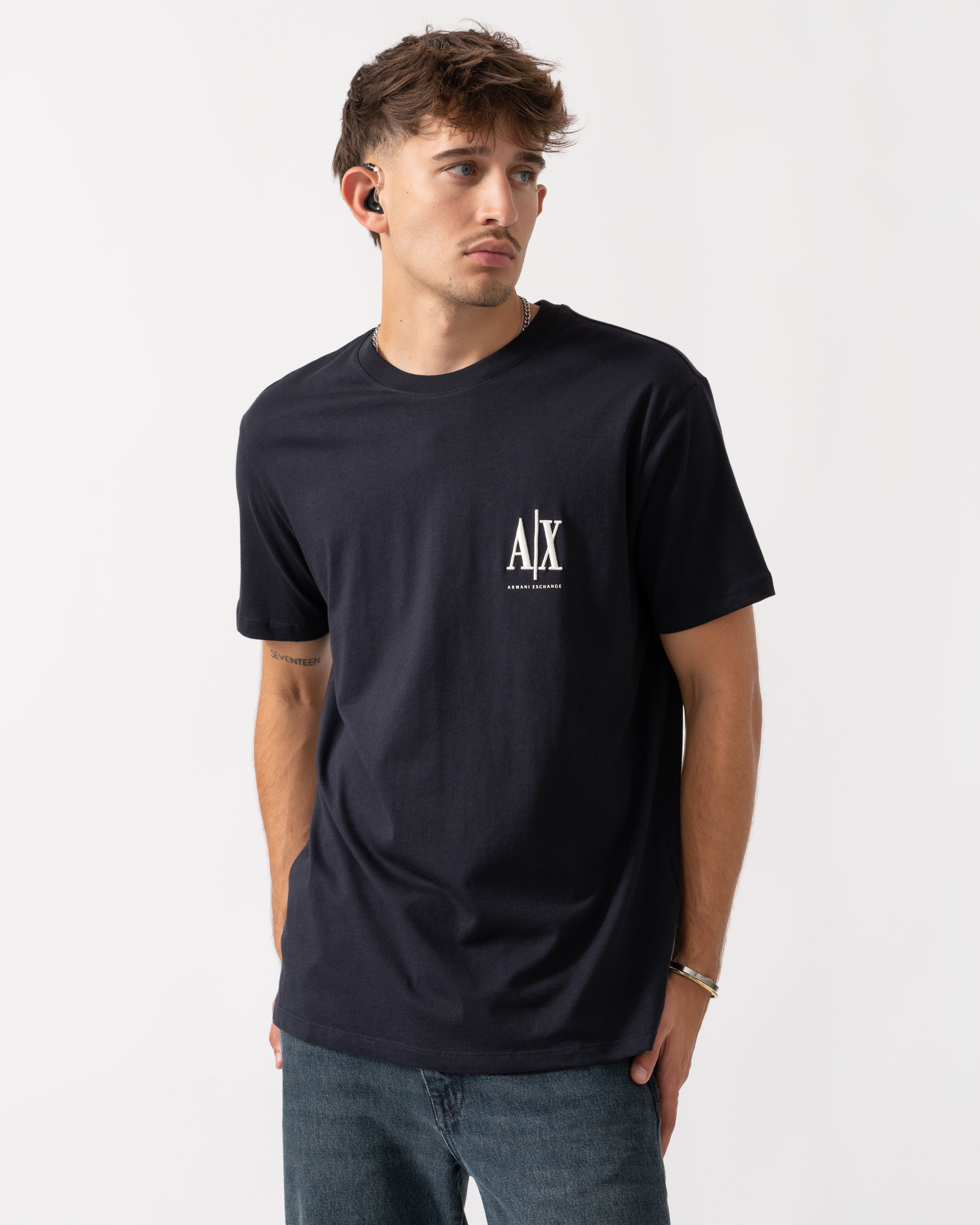 Armani Exchange Mens T-Shirt XM000365-AF12308 - Deep Navy UB101 – CHO