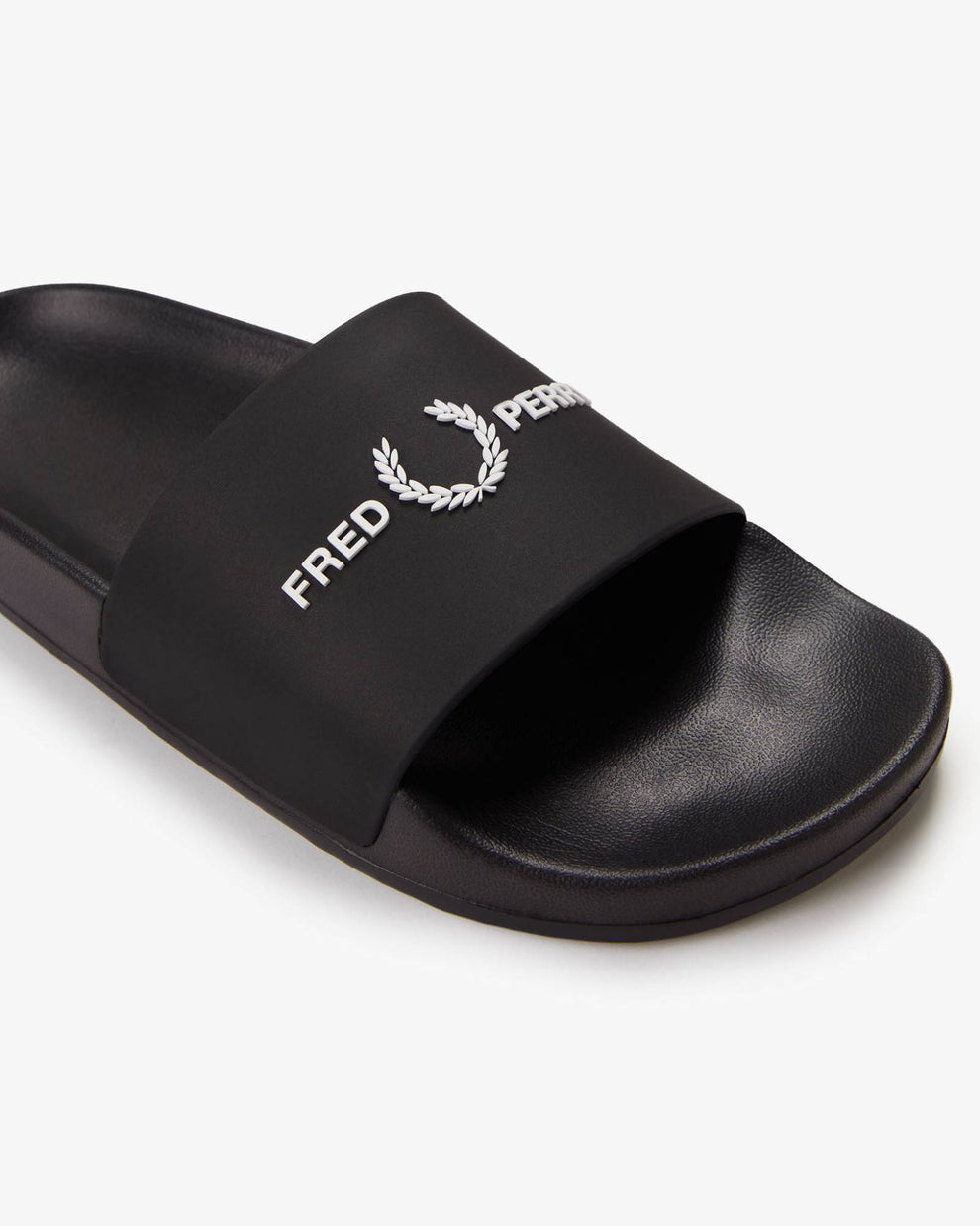 Fred Perry Mens Branded Slider - Black 102 – CHO