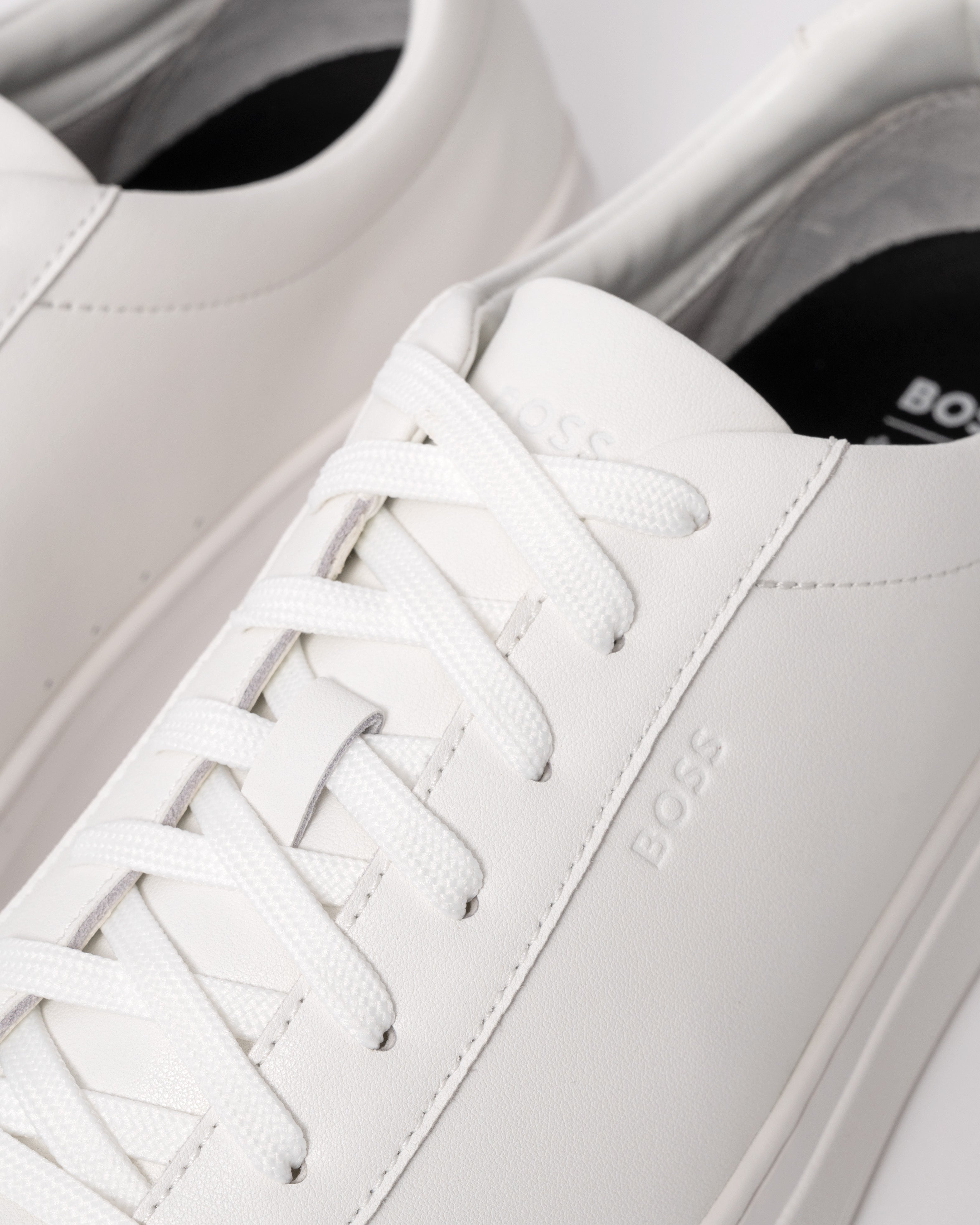 BOSS Orange Mens Kieran Tennis Trainers - White 100 – CHO