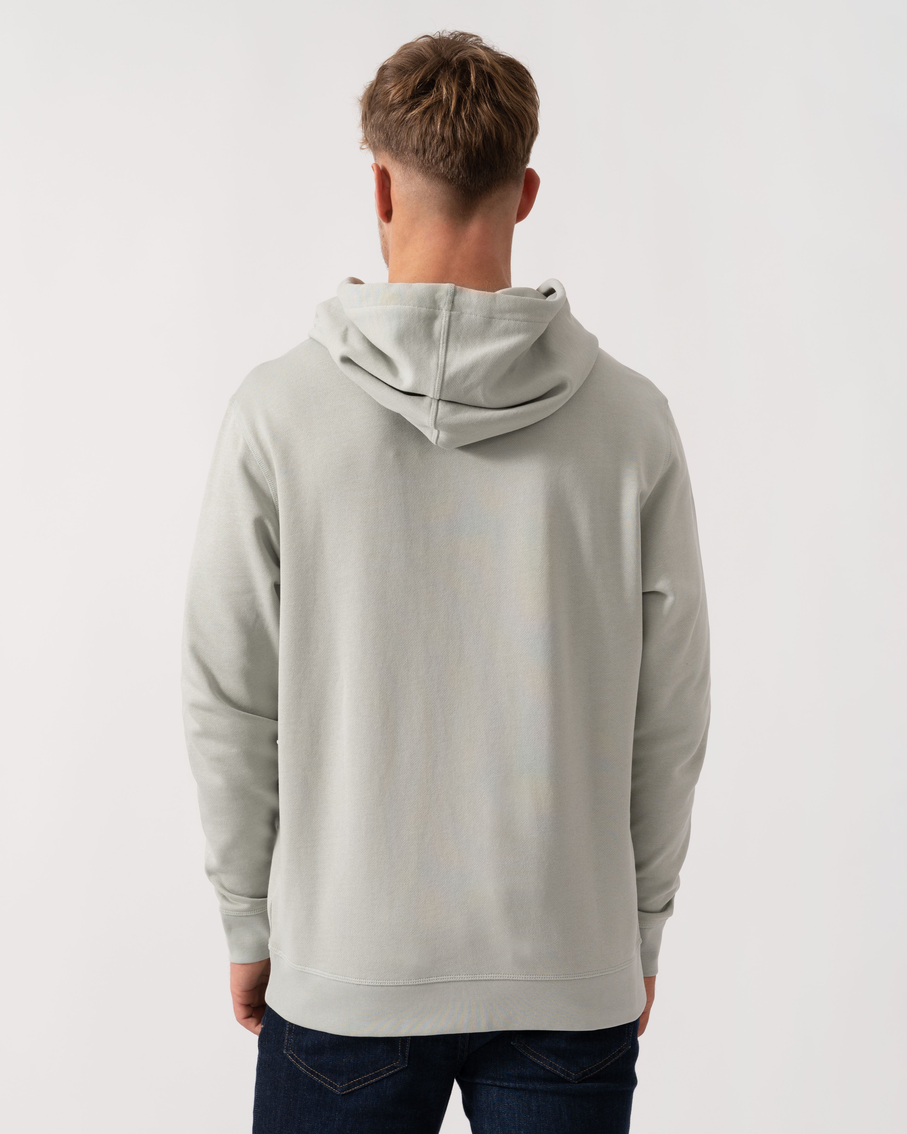 BOSS Orange Wetalk Mens Pullover Hoodie With Logo Patch - Silver 043 – CHO