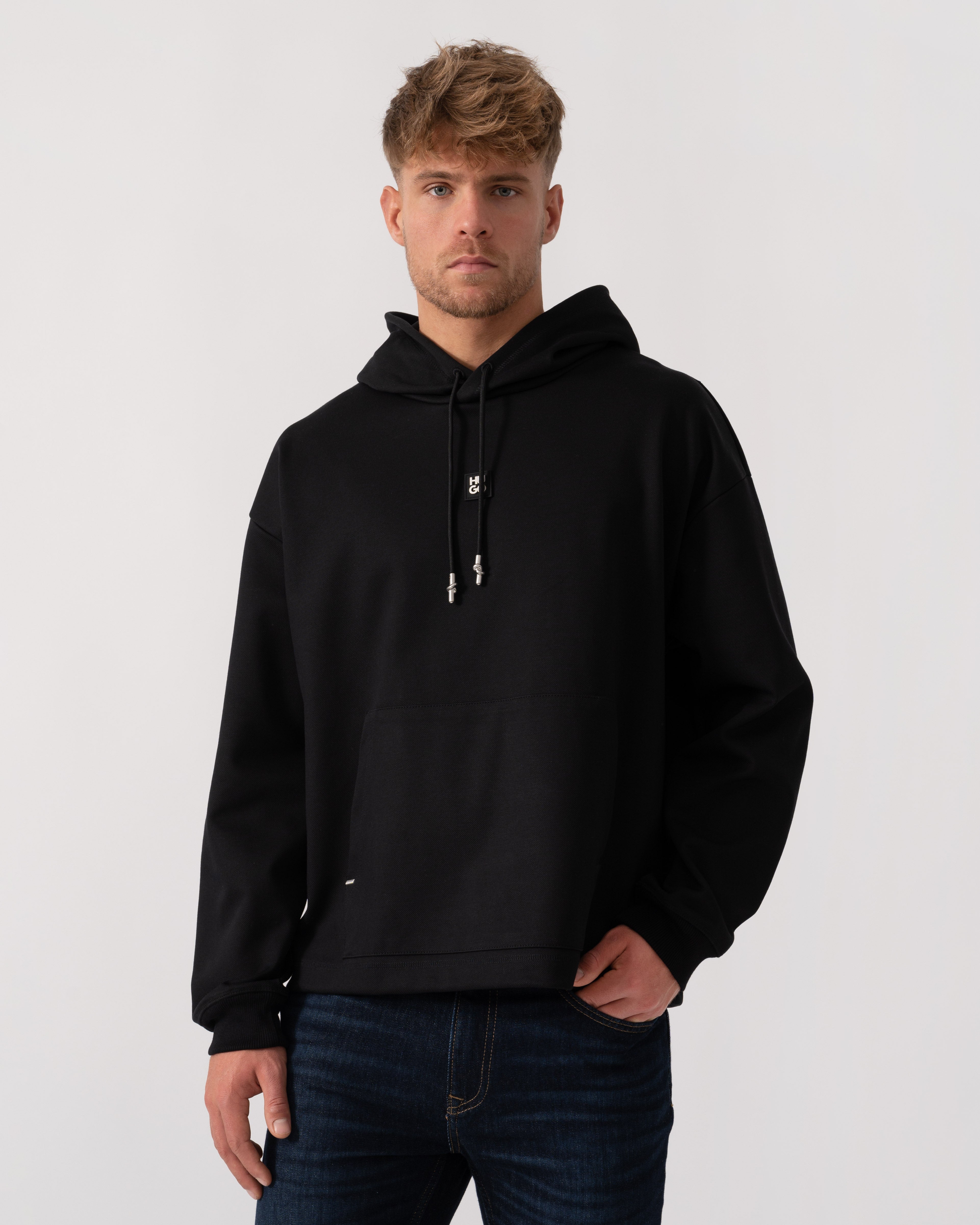 HUGO Mens Dineo Mens Pullover Hoodie - Black 001 – CHO