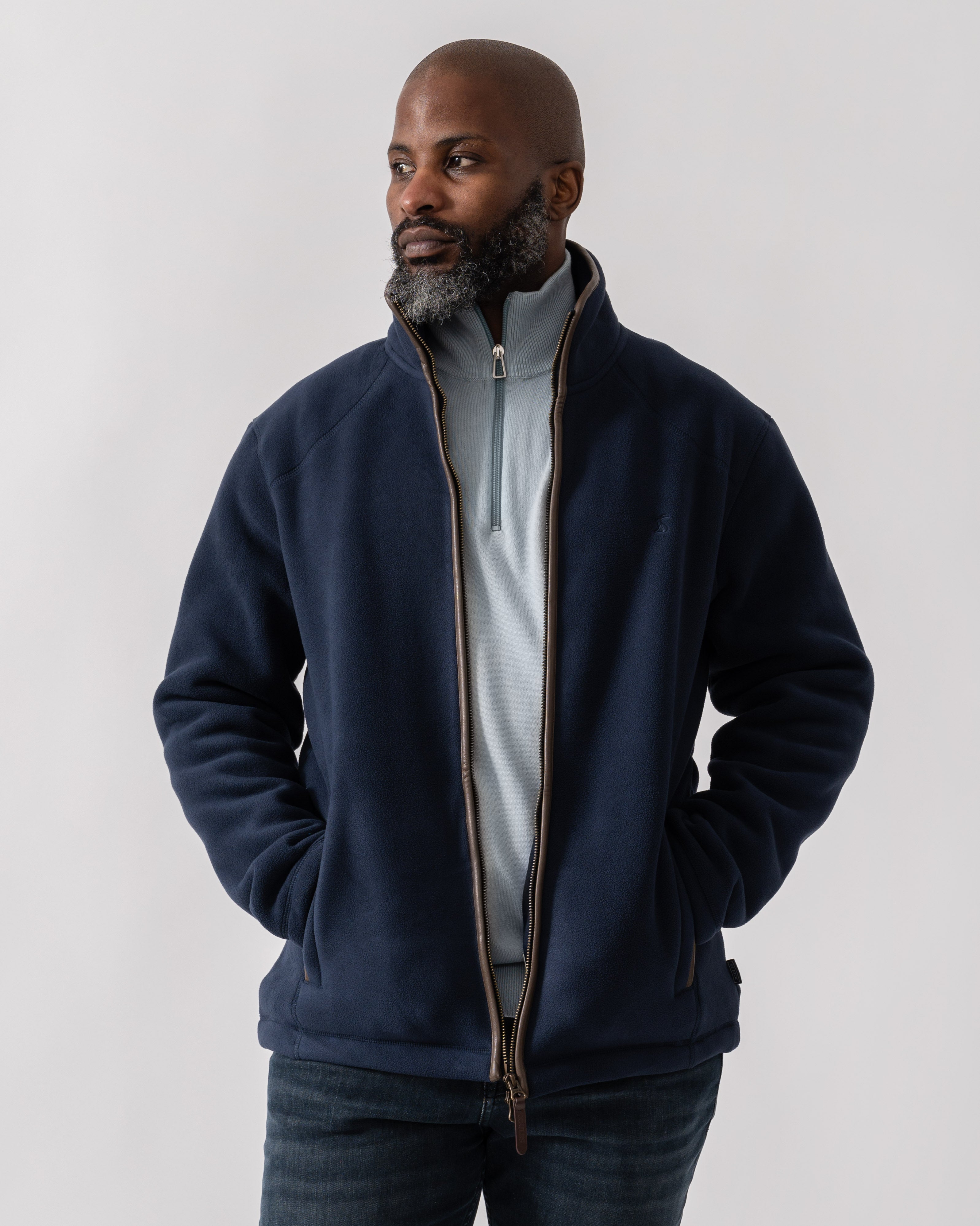 Joules Mens Heritage Full Zip Fleece - Navy – CHO