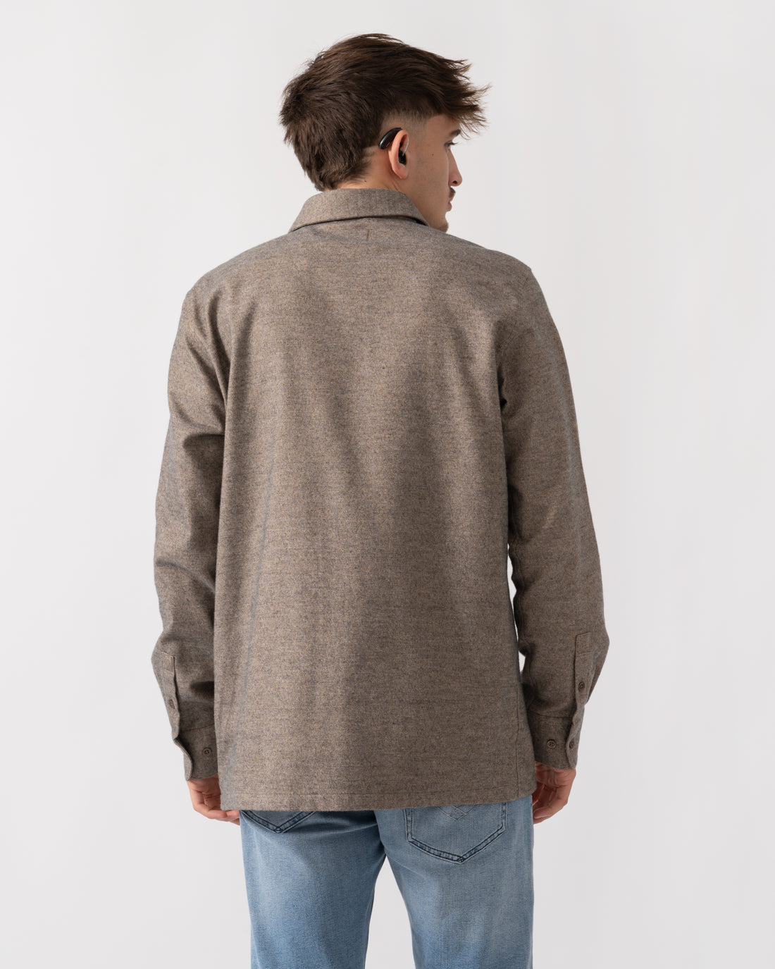 Oliver Sweeney Barnham Mens Long Sleeve Linen Shirt - Mole – CHO