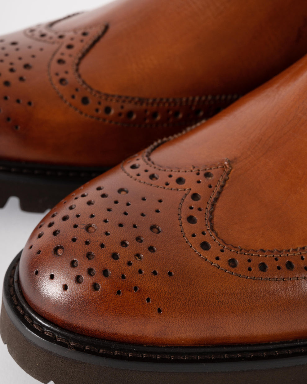 Oliver Sweeney Harby Mens Milled Leather Chelsea Boots - Dark Tan – CHO