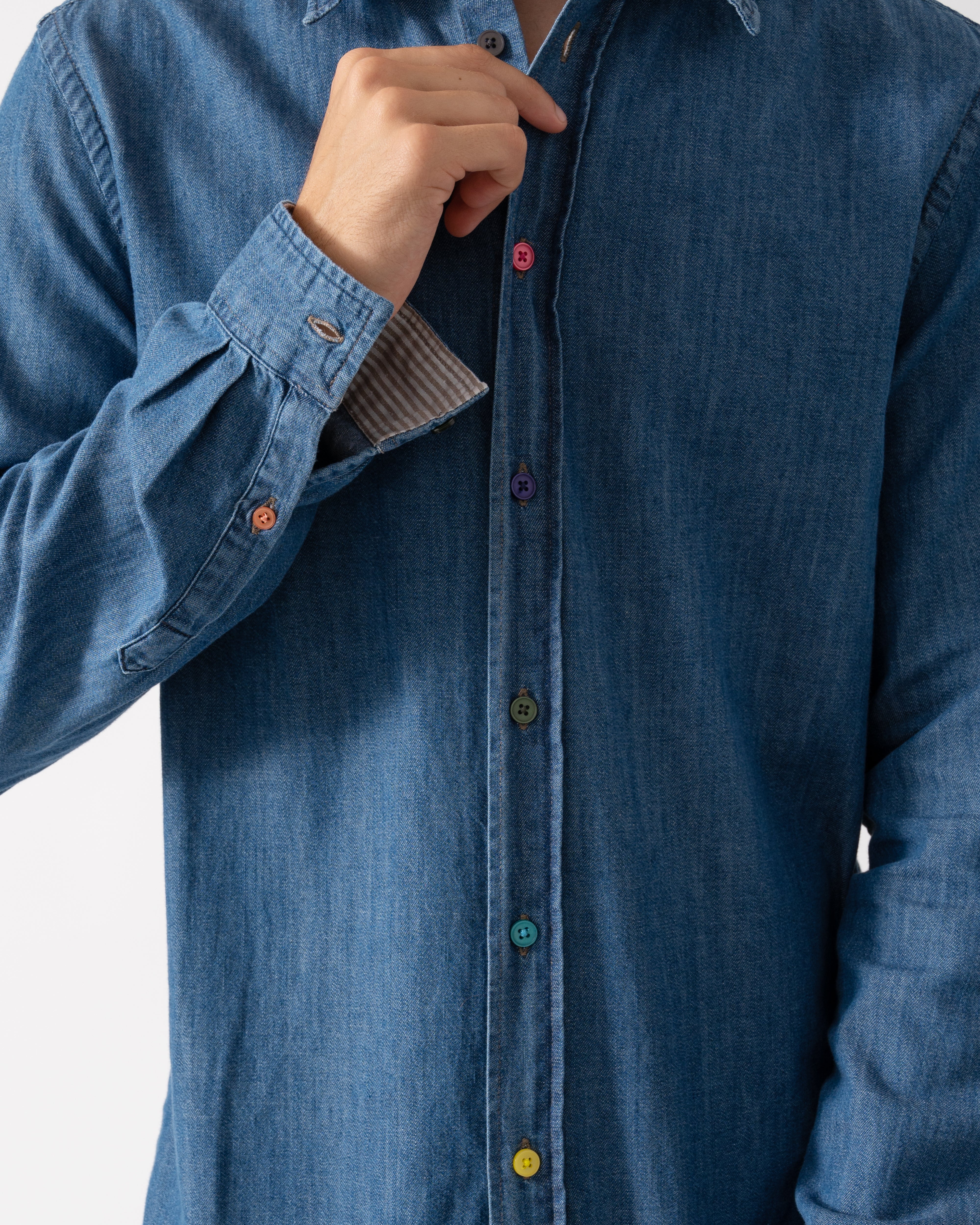 PS Paul Smith Mens Long Sleeve Tailored Fit Shirt with Signature Strip ...